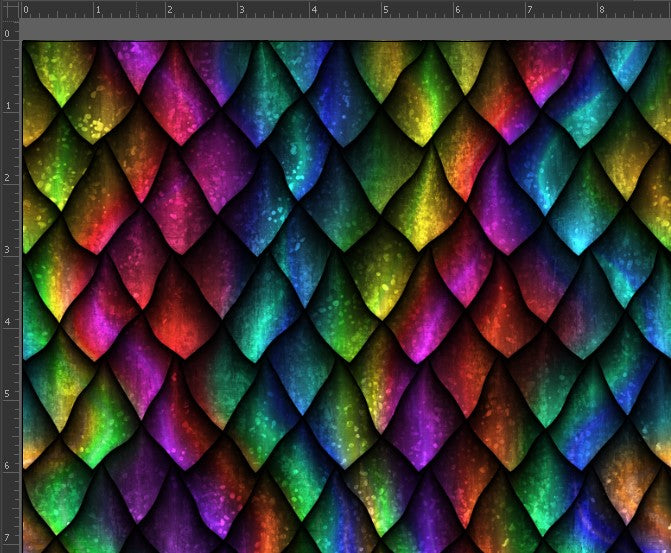 Sparkly Rainbow Dragon Scales Design – Colourburst Fabrics
