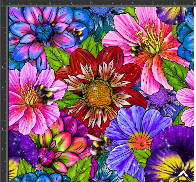 "Bee Paradise" | Available for preorder | 22 bases – Colourburst Fabrics
