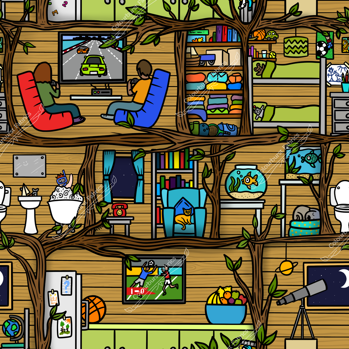 "Treehouse" | Available for preorder | 22 bases – Colourburst Fabrics